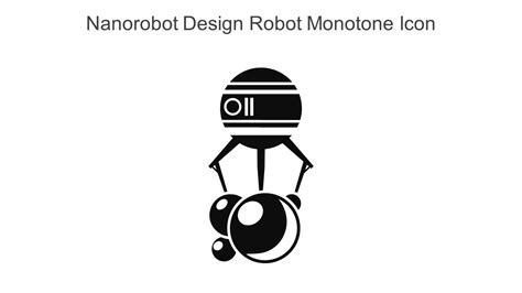 nanorobot design robot monotone icon in powerpoint pptx png and
