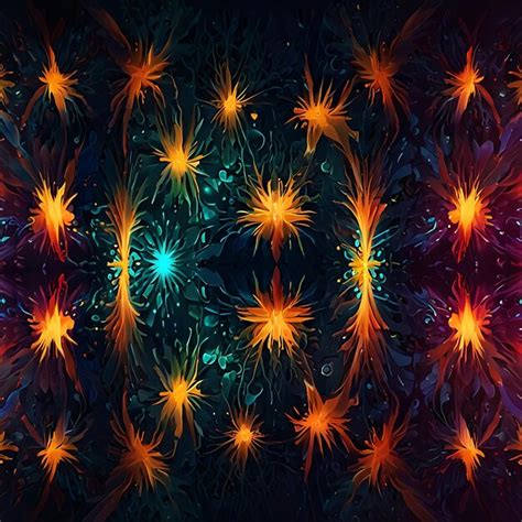 Luminous Abstract Patterns Featuring Vibrant Hues And Radiant Color
