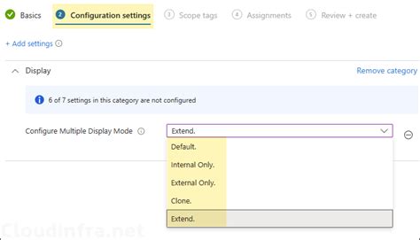 Configure Multiple Display Mode Using Intune