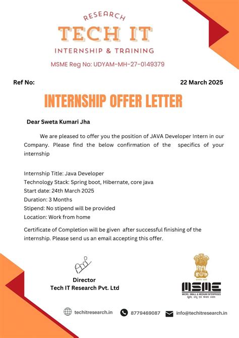 internshipjourney javadeveloper learningexperience sweta jha