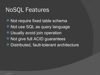 NoSQL Overview PPT
