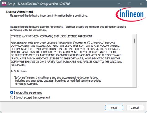 Installing Modustoolbox™ Software Infineon Developer Community