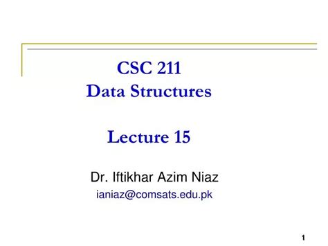 Ppt Csc 211 Data Structures Lecture 15 Powerpoint Presentation Free Download Id2504601