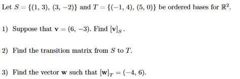 Solved Let S And T Be Ordered Chegg Com