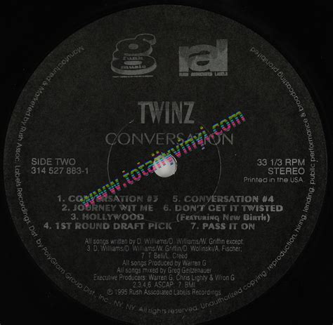Totally Vinyl Records Twinz Conversation Lp