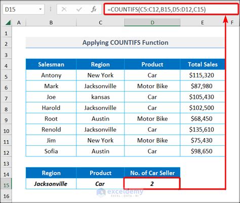 Count One Column If Another Column Meets Criteria In Excel