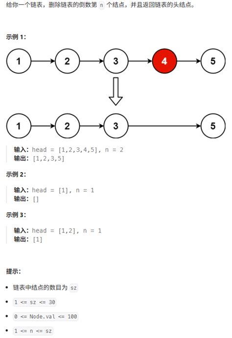 力扣刷题day 31：删除链表的倒数第n个结点（19） csdn博客