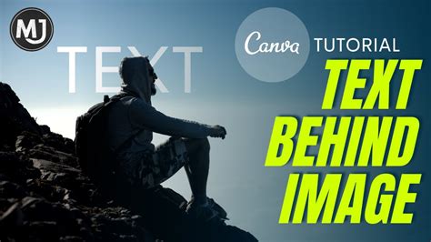 How To Put TEXT Behind IMAGE In Canva Canva Tutorial Canva Effects