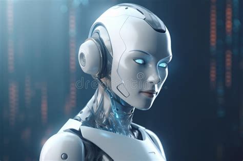 3d Rendering Humanoid Robot Artificial Intelligence Concept Generative