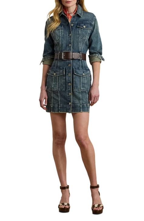 Womens Lauren Ralph Lauren Denim Dresses Nordstrom