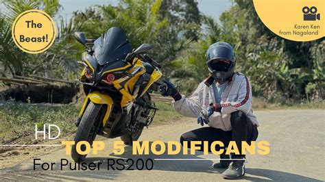 Top 5 Modifications For Pulser Rs200😱 Youtube
