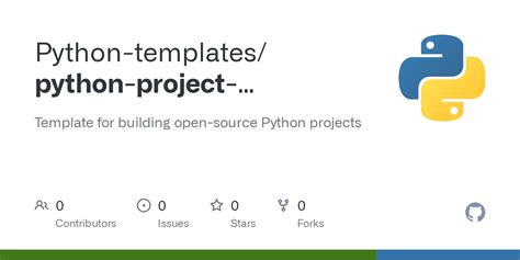 Github Python Templatespython Project Template3 Template For