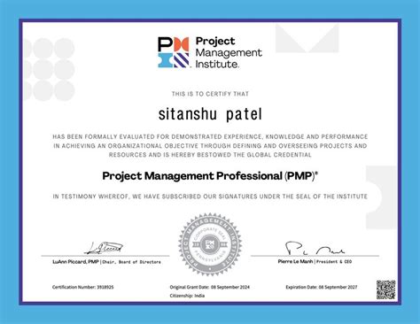 Sitanshu Patel On Linkedin Projectmanagement Certification Professionaldevelopment