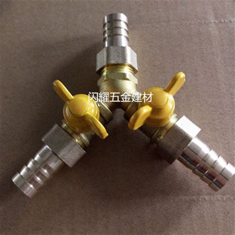 Copper Three Way Ball Valve Hose In Line Variable Diameter Same Diameter Three Way Valve Water