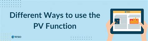 Pv Function Formula Examples How To Use Pv In Excel Wall Street Oasis