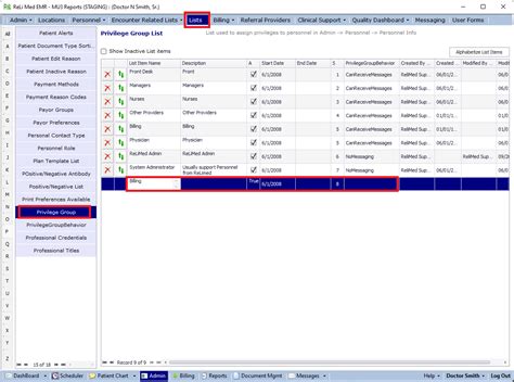 How To Add A New Privilege Group And Assign Privileges Reli Med