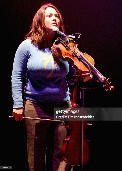 Sara Watkins Of Nickel Creek Performs To Promote The Bands New Album