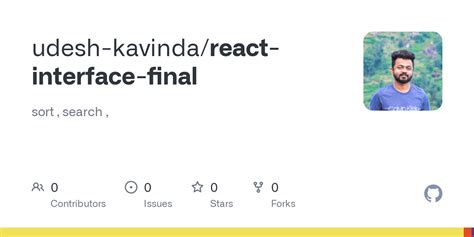 Github Udesh Kavindareact Interface Final Sort Search
