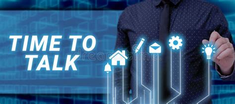 Conceptual Display Time To Talk Business Overview System Software