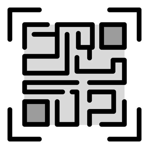 premium vector safety barcode icon outline vector qr code mobile scan