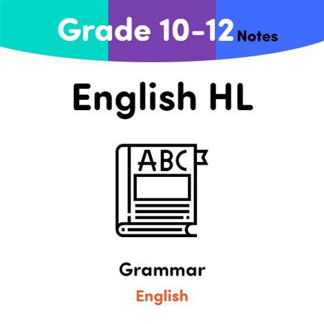 Gr 10 12 English HL Grammar Testpapers