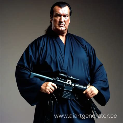 Steven Seagal Russian Warrior Martial Arts Master Ai Art Generator