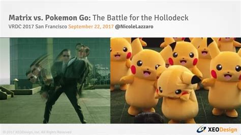 Vrdc Matrix Vs Pokemon Go Ppt