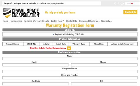 How To Register Crawl Space Encapsulation
