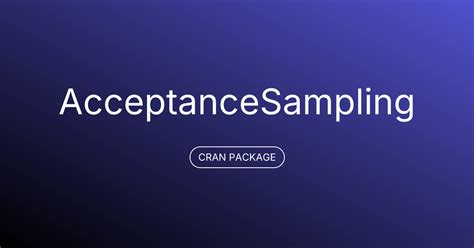 Acceptancesampling Creation And Evaluation Of Acceptance Sampling Plans Crane