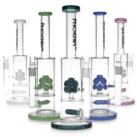 Phoenix Star 13 8 Inches Percolator Bong With Diffuser Flower And Inline Diffused Perc