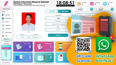 Aplikasi Absensi Siswa Berbasis Vba Excel Youtube