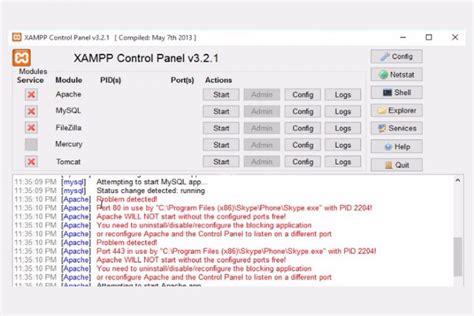 Gtech Booster How To Fix Apache Is Not Starting In Xampp