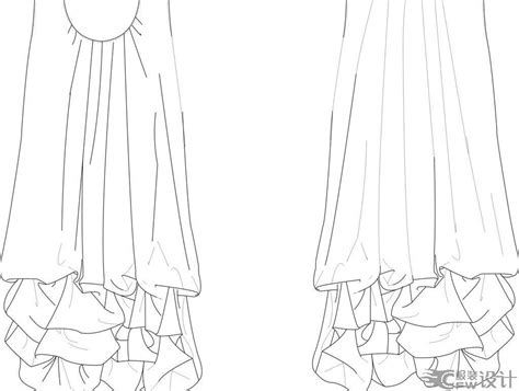 女士连衣裙款式图 女装设计 Cfw服装设计