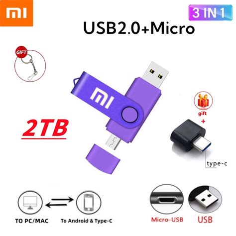 TB OTG Flash Drive In USB Micro Type C GB GB GB For Android Phone Flash Disk TB