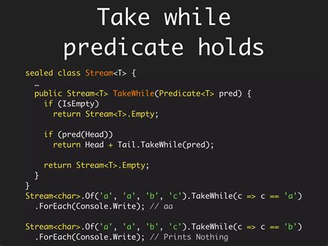 Creating Lazy Stream In Csharp Ppt