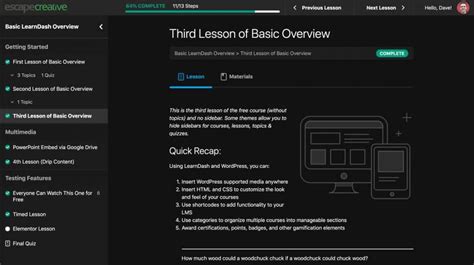 How To Create A Dark Mode For Learndash Focus Mode Pages
