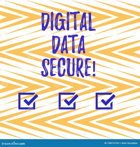 Handwriting Text Writing Digital Data Secure Concept Meaning Prevent