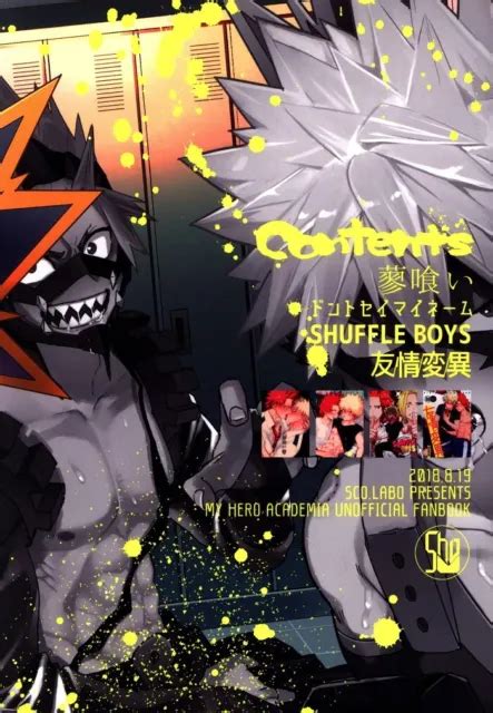 My Hero Academia Yaoi Doujinshi Kirishima X Bakugo New 110p Scolabo Shoco 5874 Picclick Ca