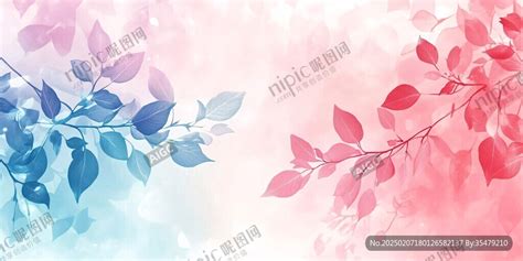 Ai创作图唯美枝叶背景 粉色植物背景大图 森系幻彩渐变背景 温柔蓝粉色质感背景 紫红树叶丛背景 柔美梦幻背景 桃红色背景淡蓝色背景 渐变树枝背景 淡彩秋叶背景 渐变色树叶 浪漫渐变色艺术背景
