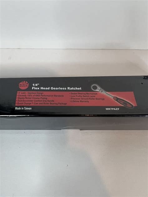Mac Tools 1 4 Drive Fine Tooth Comfort Grip Flex Head Ratchet Mr7pazf