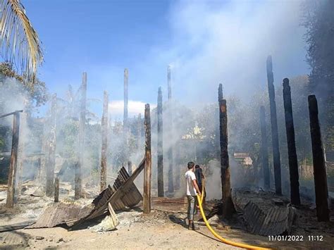 ထီးလင်း၊ ကျားခဲရွာကို စစ်တပ် မီးရှို့မှု နေအိမ် ၁၄ လုံးပြာကျ Khit Thit Media