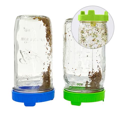 Sprouting Lids Plastic Sprout Lid With Stainless Steel Screen For Wide