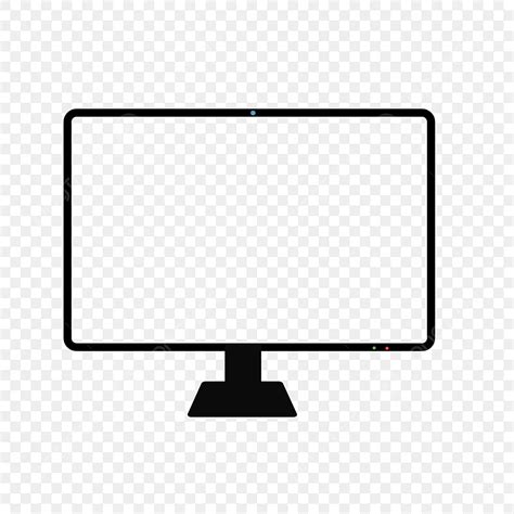 투명한 배경을 가진 개인용 데스크탑 컴퓨터 모니터 클립 아트 투명한 배경 간단한 기계 장치 Png 일러스트 및 벡터 에 대한 무료 다운로드 Pngtree