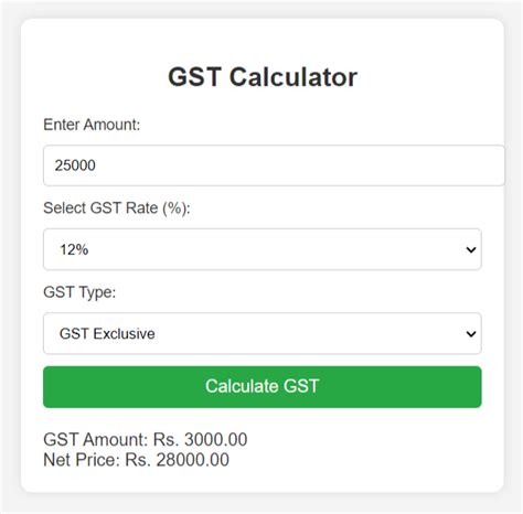 Gst Calculator Calculatorkart