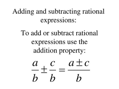 Adding And Subtracting Rational Expressions Worksheets Library