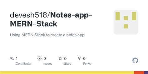 Github Devesh518notes App Mern Stack Using Mern Stack To Create A