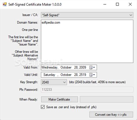 SSL Certificate Maker Download Softpedia