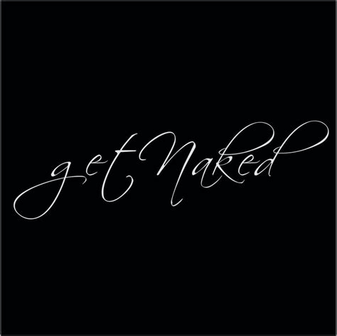 Get Naked Script Vinyl Decal Large White Walmart