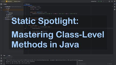 26 Static Spotlight Mastering Class Level Methods In Java 🏗️🔍 Youtube
