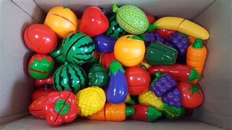 박스 안에 다양한 과일 채소 장난감으로 재미있는 영어 이름 맞추기 놀이 Youtube